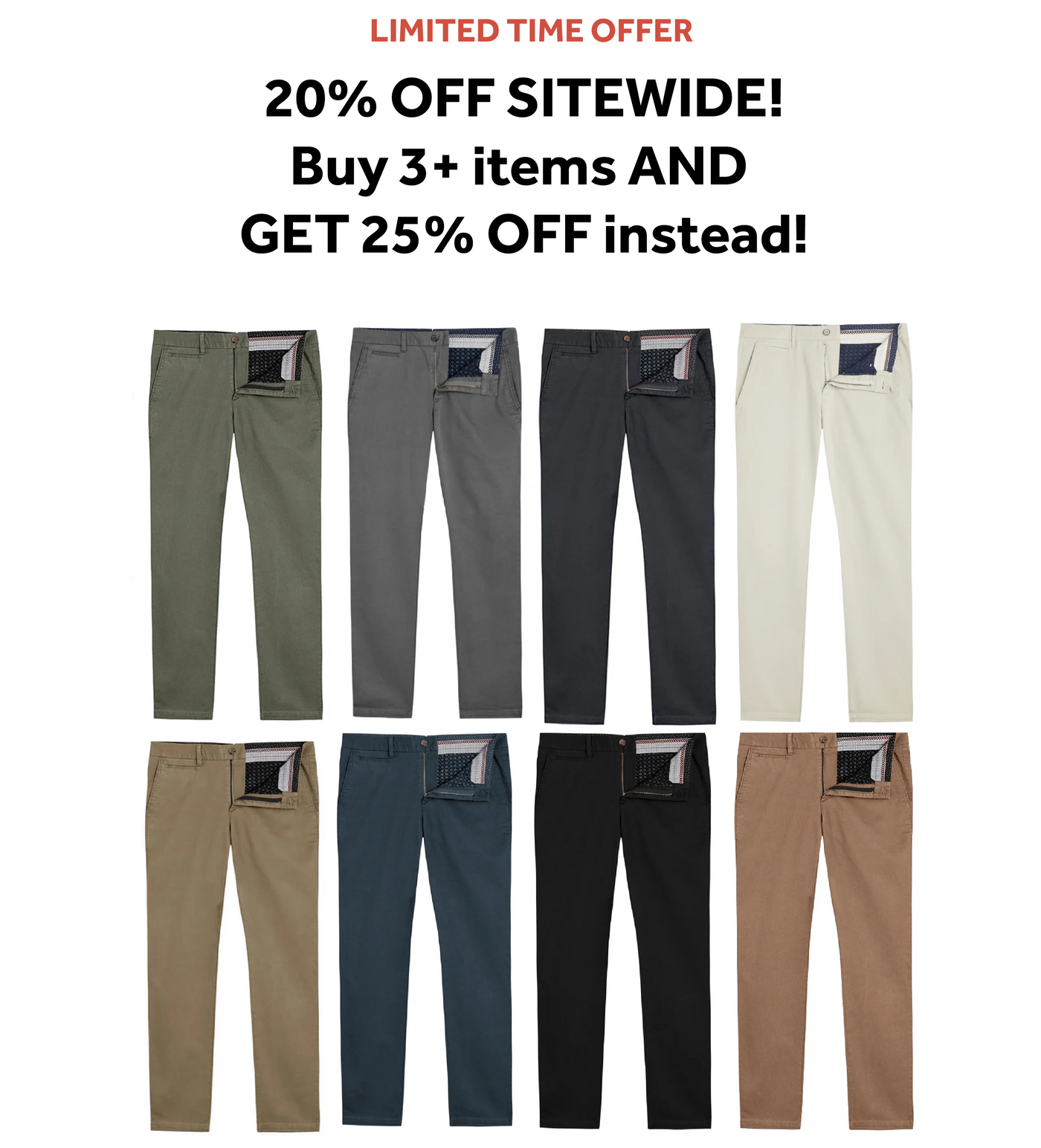 Men's Ink Blue Chinos | Breathable Fabric | Perk